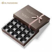 China Wholesale Luxury Custom Full-Color Rigid Chocolate Gift Box with Ribbon Bow for Premium Packaging for sale