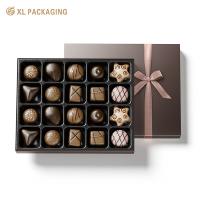 China Wholesale Luxury Custom Full-Color Rigid Chocolate Gift Box with Ribbon Bow for Premium Packaging for sale