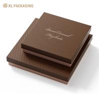 China Soft Touch Leather Feel Hard Paperboard Gift Box for Customizable Chocolate Packaging for sale