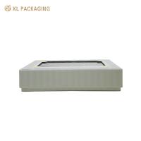China Custom Printed Gift Box with Clear PET Window Rigid Cardboard Material and Silver Foil Stamping for Cosmetics for sale