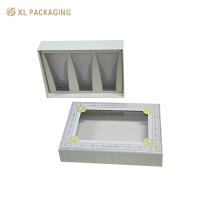 China Custom Printed Gift Box with Clear PET Window Rigid Cardboard Material and Silver Foil Stamping for Cosmetics for sale