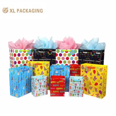 China XL Packaging Eco-Friendly Custom Logo Take-away Kraft Paper Bag for Clothing and Shoes Biodegradable for sale