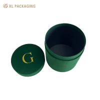 China Custom Velvet Round Tube Wedding Flower Box Cylinder Luxury Rose Flower Gift Box for sale