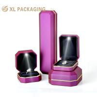 China Jewellery Packing Jewelry Box Set Necklace Case Handmade Luxury LED Light Jewelry Pendant Box for sale