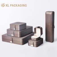 China XL Packaging Custom Gift Box Packaging Luxury PU Leather Jewelry Packaging Box Necklace Bracelet Earring Leatherette PU Jewelry Packaging Box for sale