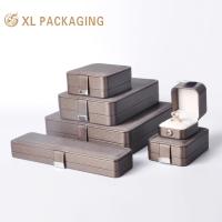 China XL Packaging Custom Gift Box Packaging Luxury PU Leather Jewelry Packaging Box Necklace Bracelet Earring Leatherette PU Jewelry Packaging Box for sale