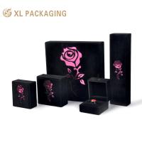 China Custom Logo Lint Jewelry Box Packaging Necklace Earring Bracelet Set Jewelry Display Storage Box Jewelry Box for sale