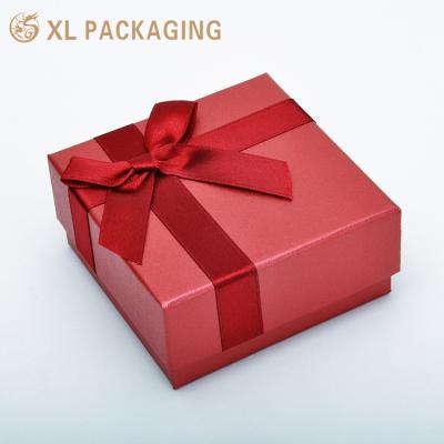 China XL Packaging Custom Gift Box Packaging Custom Logo Jewelry Packaging Cardboard Paper Lid And Bottom Multiple Size Jewelry Box With Sponge Foam for sale