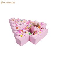 China XL Packaging Custom Luxury Boxes Custom Print Pink Luxury Christmas Beer Advent Countdown Calendar Paper Cardboard Packaging Gift Blind Empty Box for sale