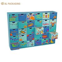 China XL Packaging Custom Packaging Box Factory 24pcs Drawer Gifts Boxes Paper Cosmetic Christmas Advent Calendar Packaging Box With Hot Stamping Inner Outer for sale