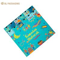 China XL Packaging Custom Packaging Box Factory 24pcs Drawer Gifts Boxes Paper Cosmetic Christmas Advent Calendar Packaging Box With Hot Stamping Inner Outer for sale