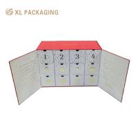China XL Packaging Custom Luxury Boxes Christmas Printing Design Advent Calendar Box 12 24 Days Star Tree Type Inside Full Colour Skin Care Cosmetic Gift Box for sale