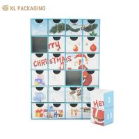 China XL Packaging Custom Luxury Boxes Custom Design Christmas Cosmetic Advent Calendar Box 24 Days Calendar Paper Packaging Chocolate Cookies Candy Gift Box for sale