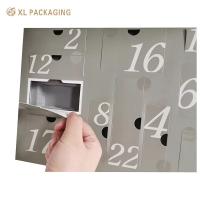China XL Packaging Custom Gift Box Packaging Custom Luxury Christmas Makeup Count Down Box Cosmetic Advent Calendar Packaging Box Advent Calendar Gift Box With Flocked Tray for sale