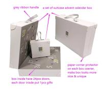 China XL Packaging Custom Gift Box Packaging Custom Luxury Christmas Makeup Count Down Box Cosmetic Advent Calendar Packaging Box Advent Calendar Gift Box With Flocked Tray for sale