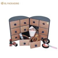 China XL Packaging Custom Gift Box Packaging Advent Calendar Box Cmyk Custom 24 25pcs New Year Full Printing For Cosmetic Skincare Beauty Gift Christmas Box Drawer for sale