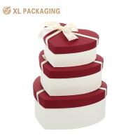 China Custom Paper Cardboard Lid Base Heart Shaped Boxes For Lipstick Luxury Valentines Day Gifts for sale
