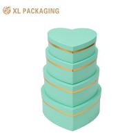 China Custom Eco-friendly Heart Shaped Gift Box with Nestable Round Tube Design and Customizable Printing for sale