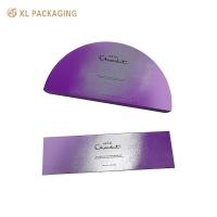 China Custom Purple Gradient Book-Shape Chocolate Box with Silver Foil Finishing for Automatic Machine Production for sale