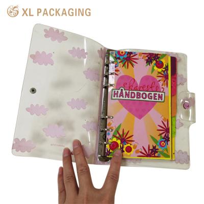 China Custom PVC 6-Ring Loose-Leaf Binder Notebook with Flexible Waterproof Cover and Full-Color Printing for sale