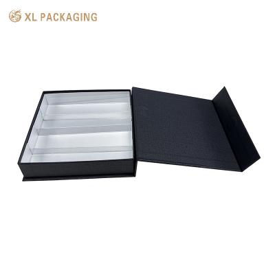 China Luxury Magnetic Chocolate Gift Box with Eco-Friendly Texture Paper and Silver Paper Inner Box for Secure Magnetic Closure for sale