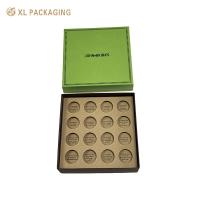 China 16pcs Eco-Friendly Kraft Paper Chocolate Box with Food Safe Certified SGS and Custom Lid & Base Design for Valentine's Day for sale