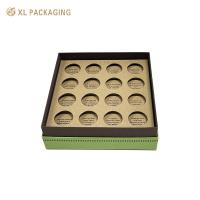 China 16pcs Eco-Friendly Kraft Paper Chocolate Box with Food Safe Certified SGS and Custom Lid & Base Design for Valentine's Day for sale