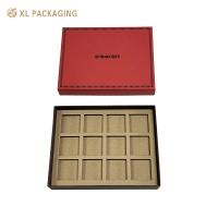 China Custom Logo Luxury Square Chocolate Candy Box with Eco-Friendly Paper Insert for sale