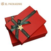 China XL Packaging Custom Packaging Box Factory Customized Size Eco-Friendly Clothing Scarf Gift Packaging Box with Red Lid and Base for sale