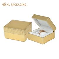 China Customized Logo Men Woman Watch Set Packaging Box with Pillow Luxury Watch Paper Gift Packaging Box for sale