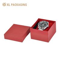 China Modern Small Custom Logo Watch Box with Eco Friendly Art Paper and Glossy Lamination for sale