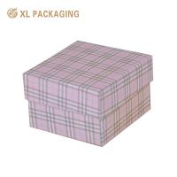 China Modern Small Custom Logo Watch Box with Eco Friendly Art Paper and Glossy Lamination for sale