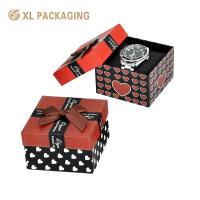 China Matt Lamination Watch Paper Box , Earrings Necklace Paper Gift Packaging Box With Lid for sale