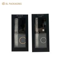 China Luxury Black Paper Watch Box with Custom Logo Printing for sale