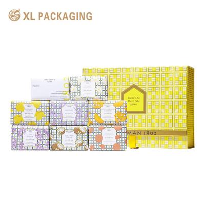 China Luxury Rigid Soap Gift Box for Custom 8-Piece Sets with Premium Branding and Rigid Paperboard Construction for sale