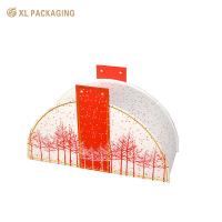 China XL Packaging Custom Printed Cosmetic Boxes Customized Silver Gold Color Empty Paper Packaging Collection Box Half Round Shape Design For Cosmetic for sale