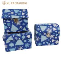 China XL Packaging Custom Packaging Box Factory Custom Design Holiday House Shape Box With Metal Lock , Rigid Paperboard Gift Paper Box for sale