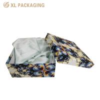 China Ribbon-Tied Custom Printed Cardboard Gift Box Set for Shoe Packaging and Candy for sale