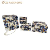 China Ribbon-Tied Custom Printed Cardboard Gift Box Set for Shoe Packaging and Candy for sale