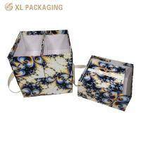 China Ribbon-Tied Custom Printed Cardboard Gift Box Set for Shoe Packaging and Candy for sale