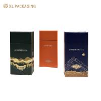 China Hinged Lid Rigid Box with Angled Opening Design and Pantone Color Printing for Luxury Cigarette Paper Packaging for sale