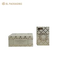 China Full Shine Gold Foil Cosmetic Carton with Large Clear Window and Matte Lamination Finish for Perfume Packaging for sale