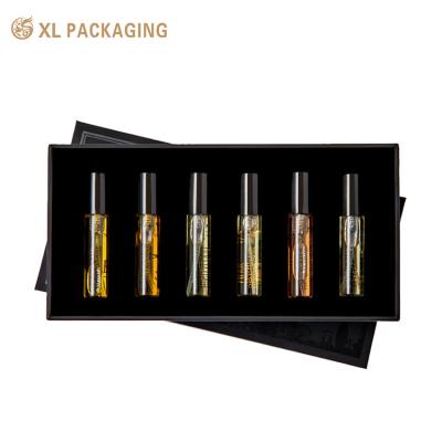 China XL Packaging Custom Packaging Box Factory Lid And Base Perfume Boxes Custom Logo Luxury Rigid Cardboard Perfumery Boxes For Gift Cosmetic Luxury Packaging With Foam for sale
