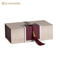 China XL Packaging Custom Packaging Box Factory Custom Cardboard Paper Storage Boxes For Bottles Wine Gift Foldable Box With Strings And Button for sale