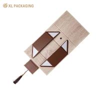 China XL Packaging Custom Packaging Box Factory Custom Cardboard Paper Storage Boxes For Bottles Wine Gift Foldable Box With Strings And Button for sale