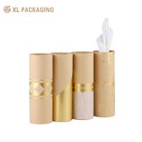 China XL Packaging Round Paper Tube Tissue Box with Strong Water Absorption and Customized Packing Style for sale