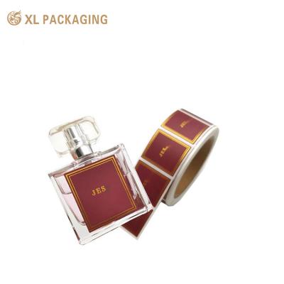 China XL Packaging Custom Paper Sticker Label Rectangle Waterproof Package Vinyl Label Stickers for Personalized Perfume Bottles for sale