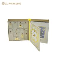 China XL Packaging Custom Packaging Box Factory Luxury Skin Care Advent Calendar Box Classic Collector's Book Design With Gold Foil Logo For Christmas for sale