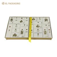 China XL Packaging Custom Packaging Box Factory Luxury Skin Care Advent Calendar Box Classic Collector's Book Design With Gold Foil Logo For Christmas for sale