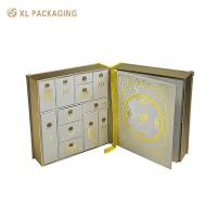 China XL Packaging Custom Packaging Box Factory Luxury Skin Care Advent Calendar Box Classic Collector's Book Design With Gold Foil Logo For Christmas for sale